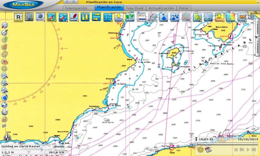 MaxSea Time Zero. Características del software.